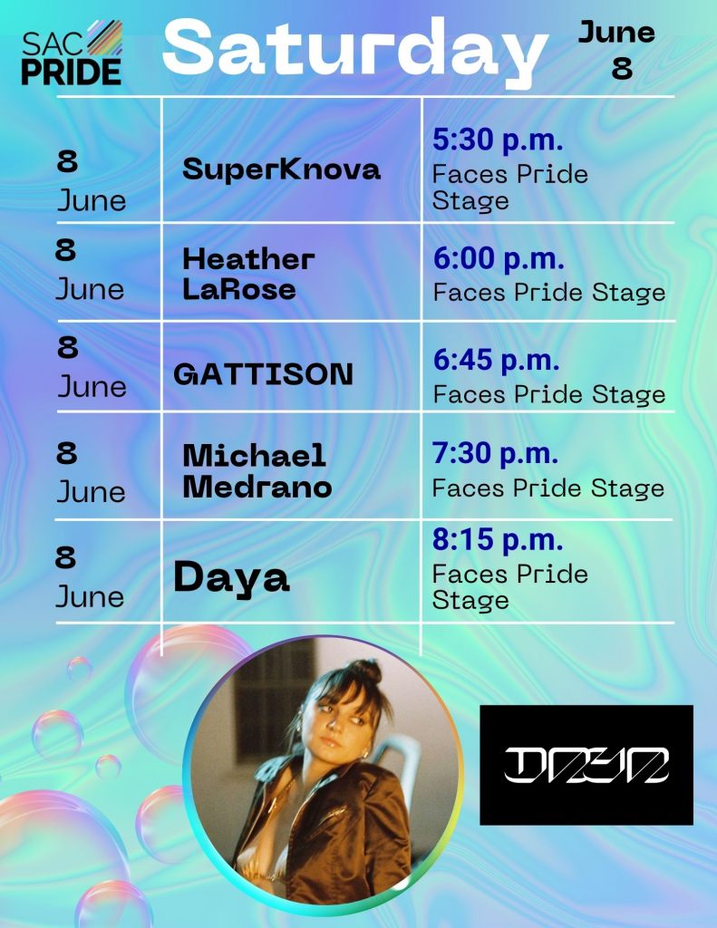 Festival Schedule - Sacramento Pride Weekend